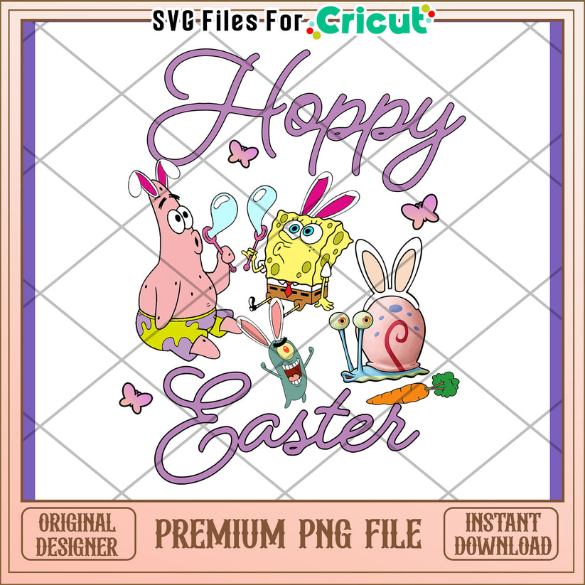 SpongeBob Easter PNG Design – svg files for cricut