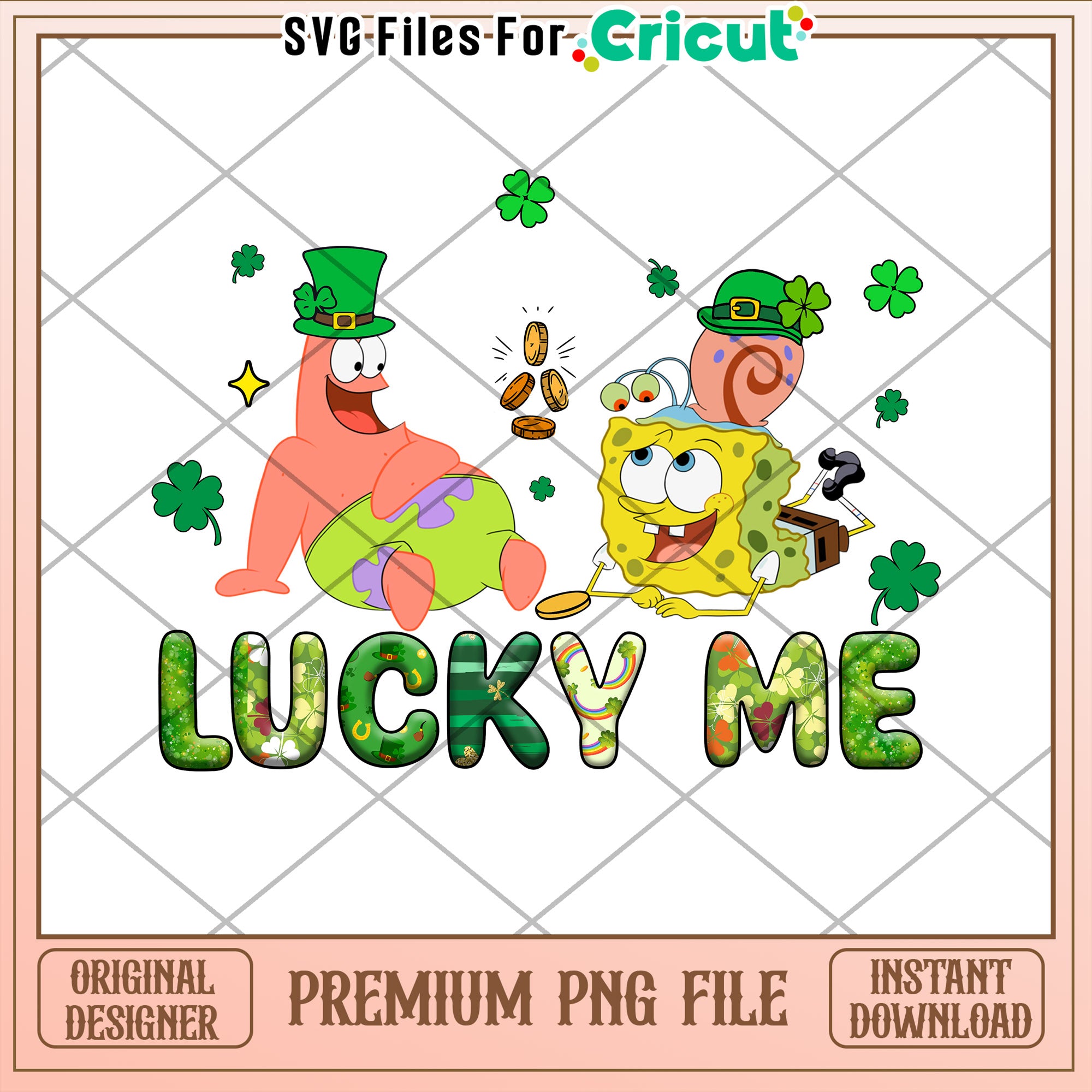 SpongeBob St Patrick's Day PNG – svg files for cricut