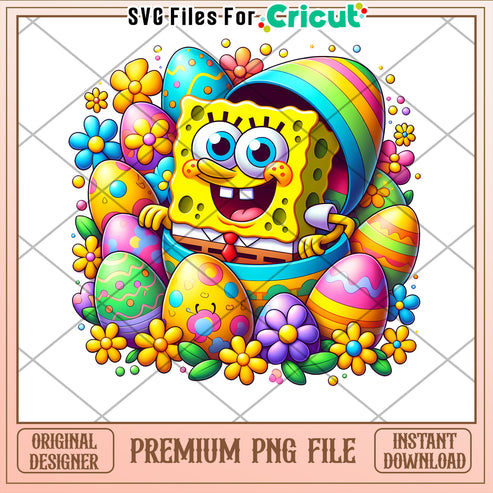 Spongebob Easter PNG Instant Download – svg files for cricut