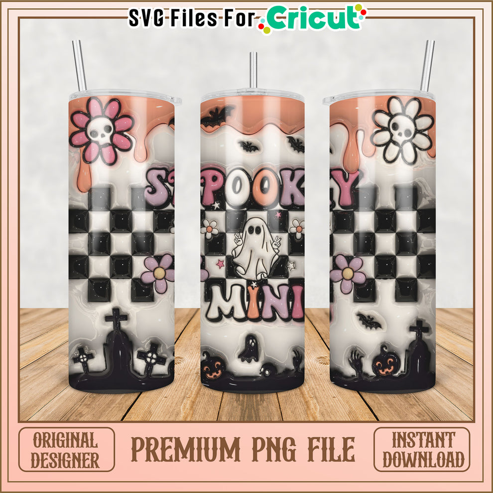 Spooky Mini Tumbler PNG Sublimation – svg files for cricut
