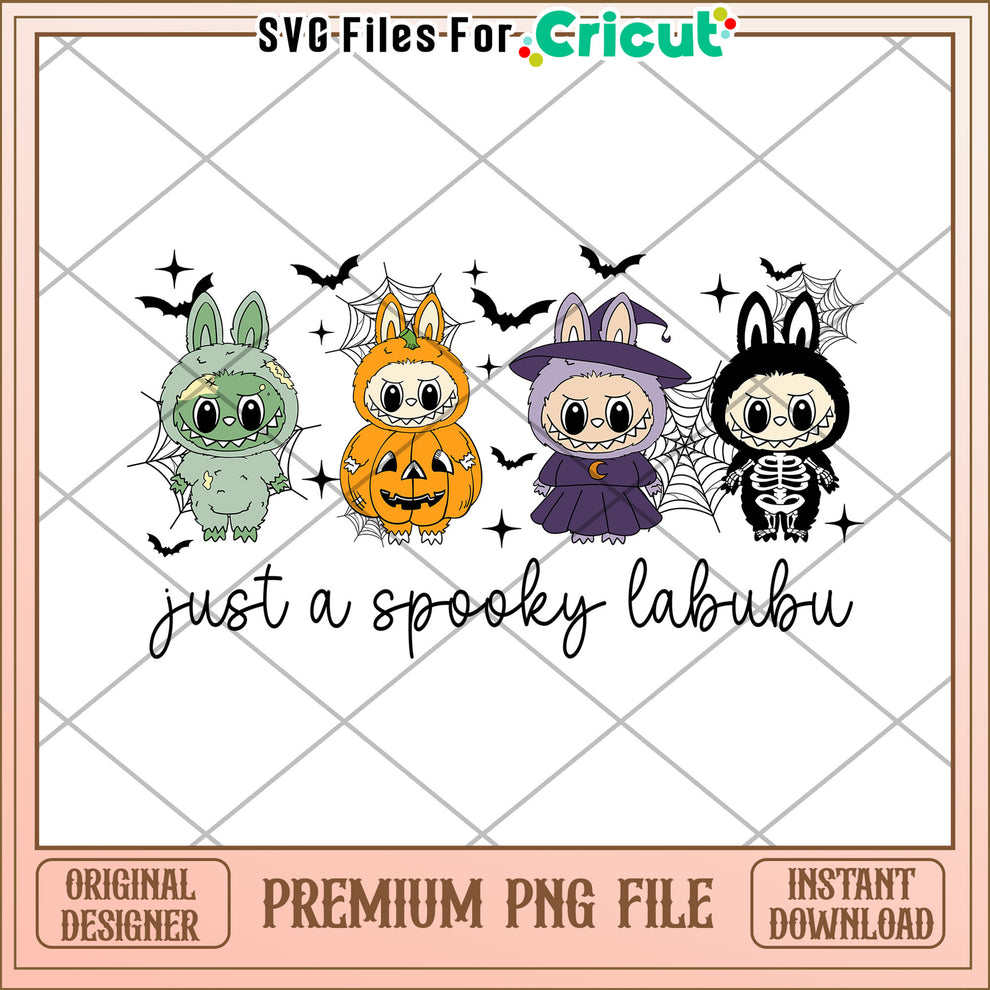 Spooky labubu illustration png, halloween png, horror characters png ...