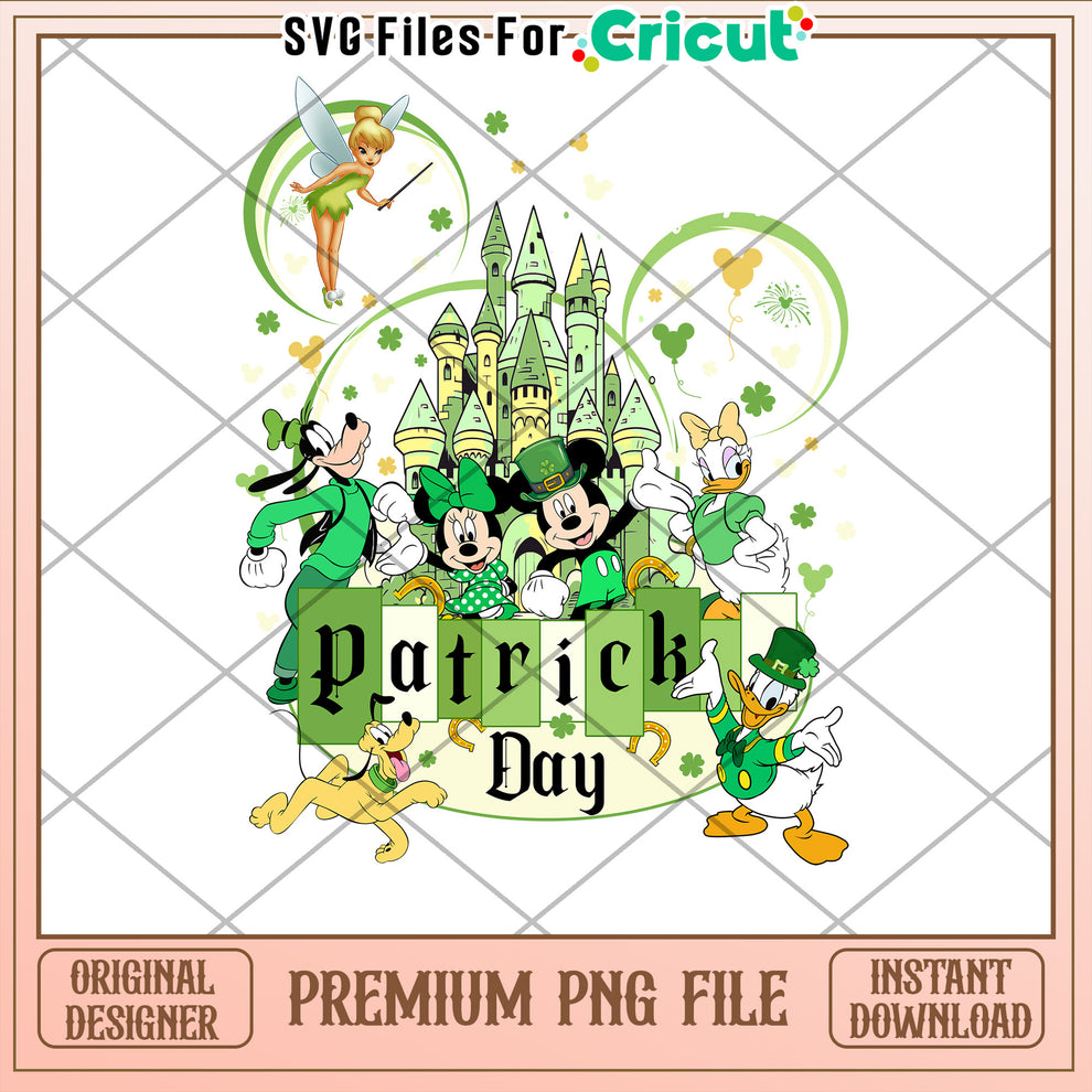 St. Patrick's Day Mickey Mouse and Friends PNG File – svg files for cricut