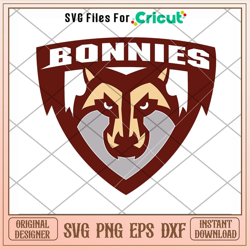 St Bonaventure Bonnies Logo Svg, St Bonaventure Bonnies Svg, NCAA Svg ...