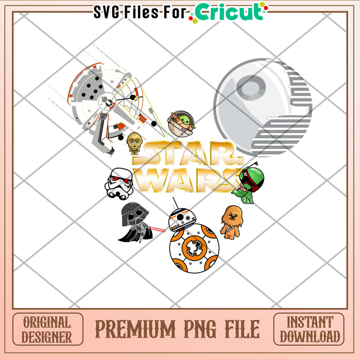 Star Wars PNG Cricut File Instant Download – svg files for cricut