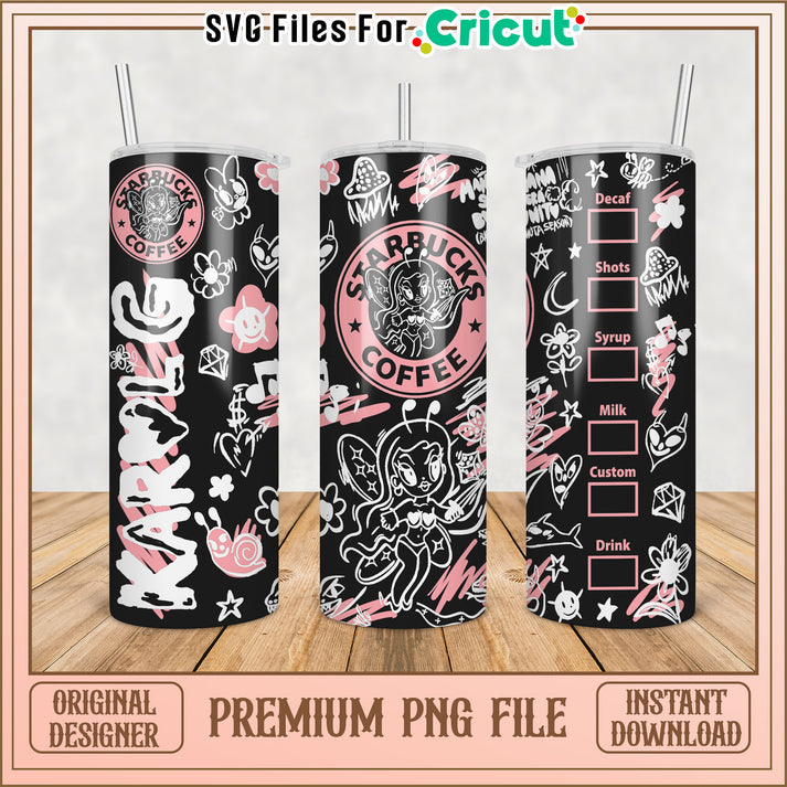 Starbucks Tumbler PNG Design - Instant Download – svg files for cricut