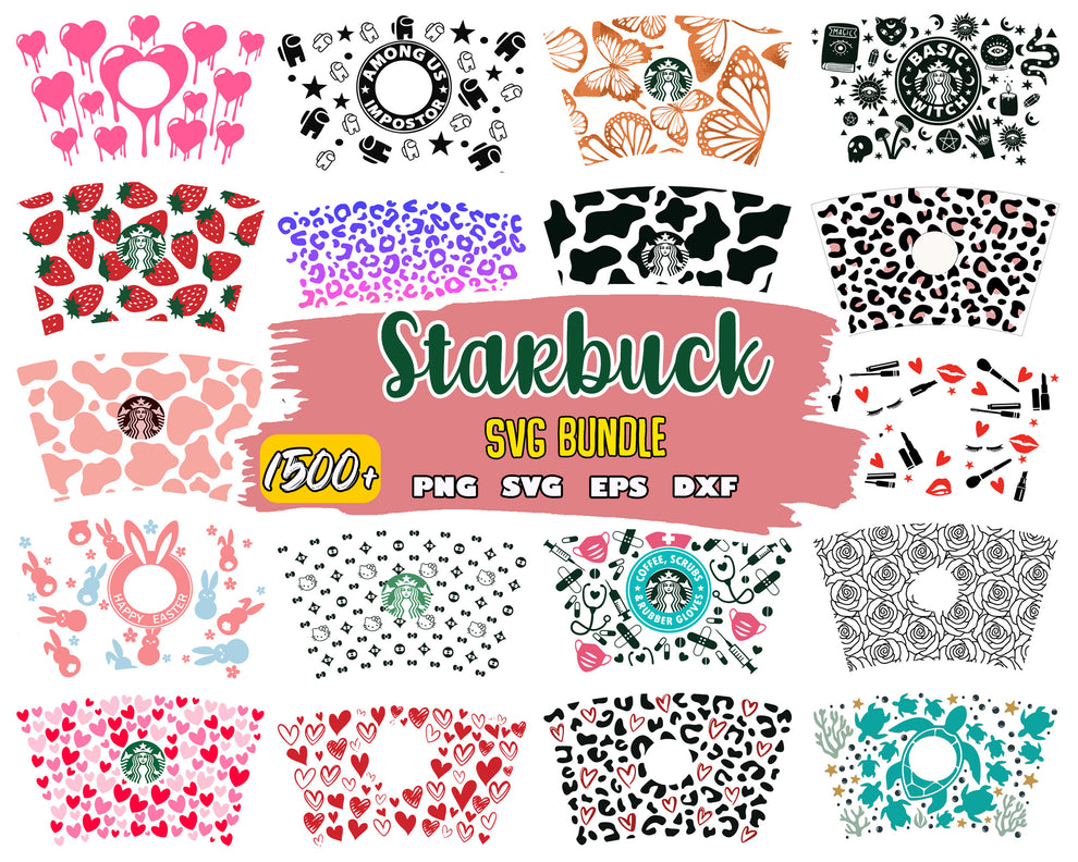 Starbucks wraps bundle design svg, starbucks logo svg, starbucks wrap ...