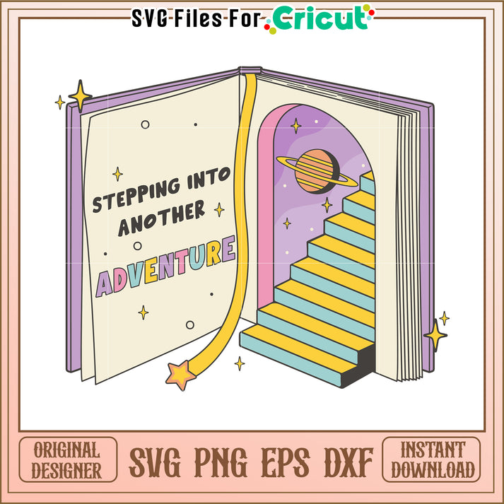 Stepping Into Adventure SVG Cut File – svg files for cricut