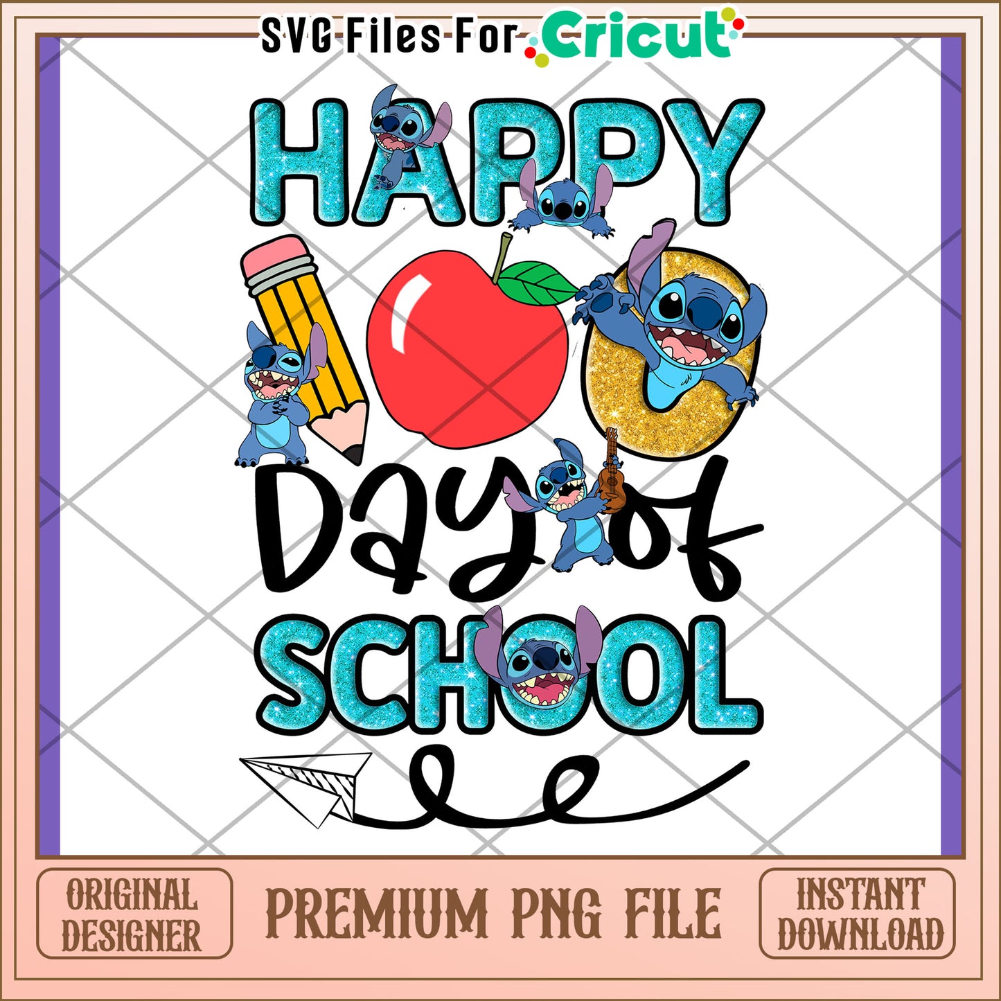 Stitch Back to School PNG Design – svg files for cricut
