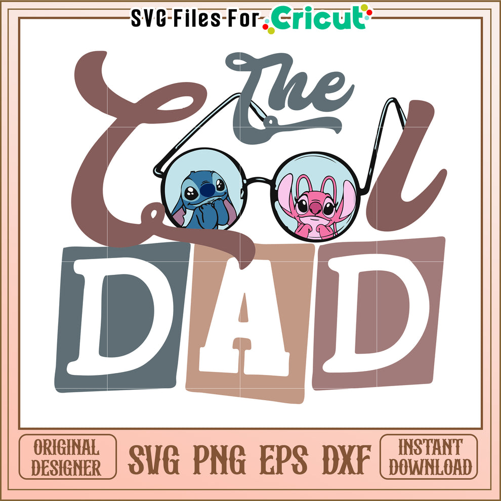 Stitch Dad SVG PNG EPS DXF Files – svg files for cricut