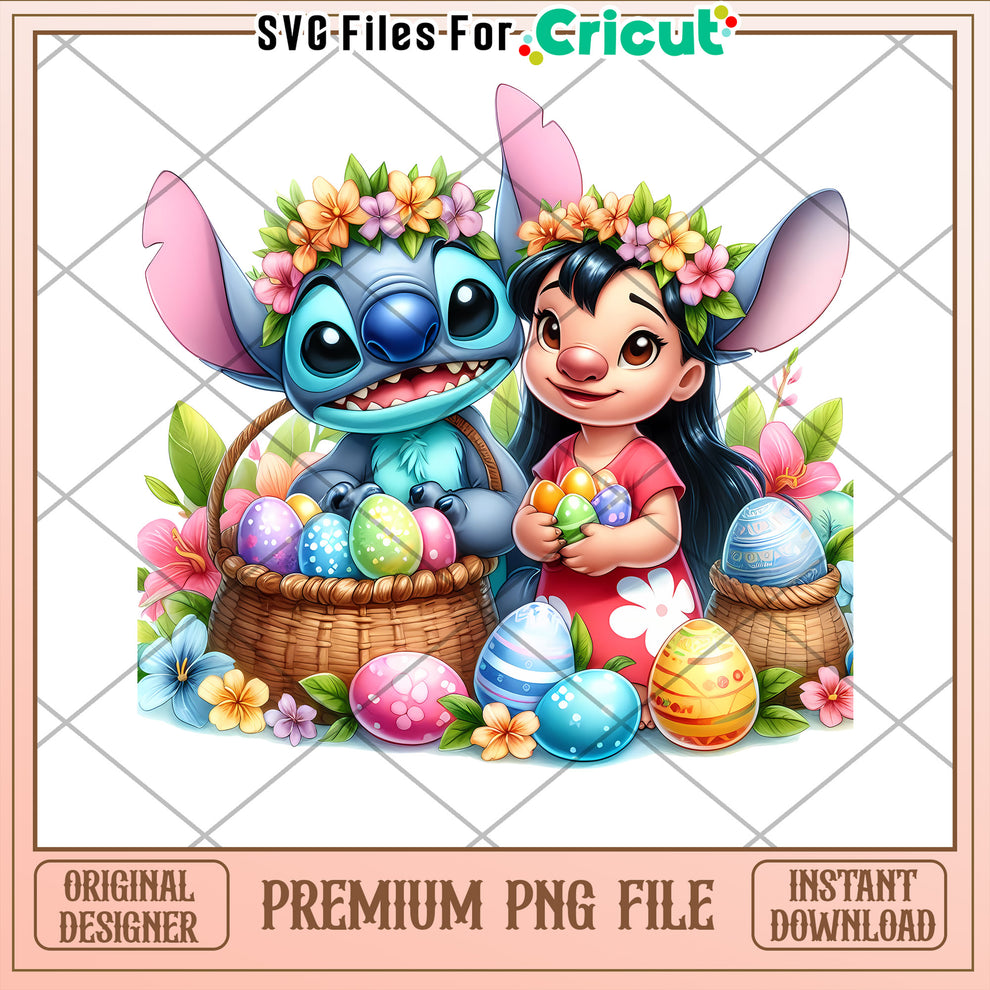 Stitch Lilo Easter PNG Printable – svg files for cricut