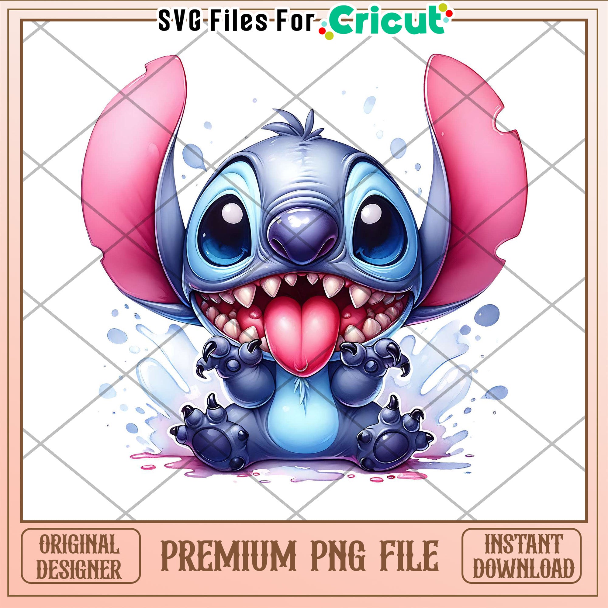 Stitch PNG Premium Cute Cartoon Image Instant Download – svg files for ...