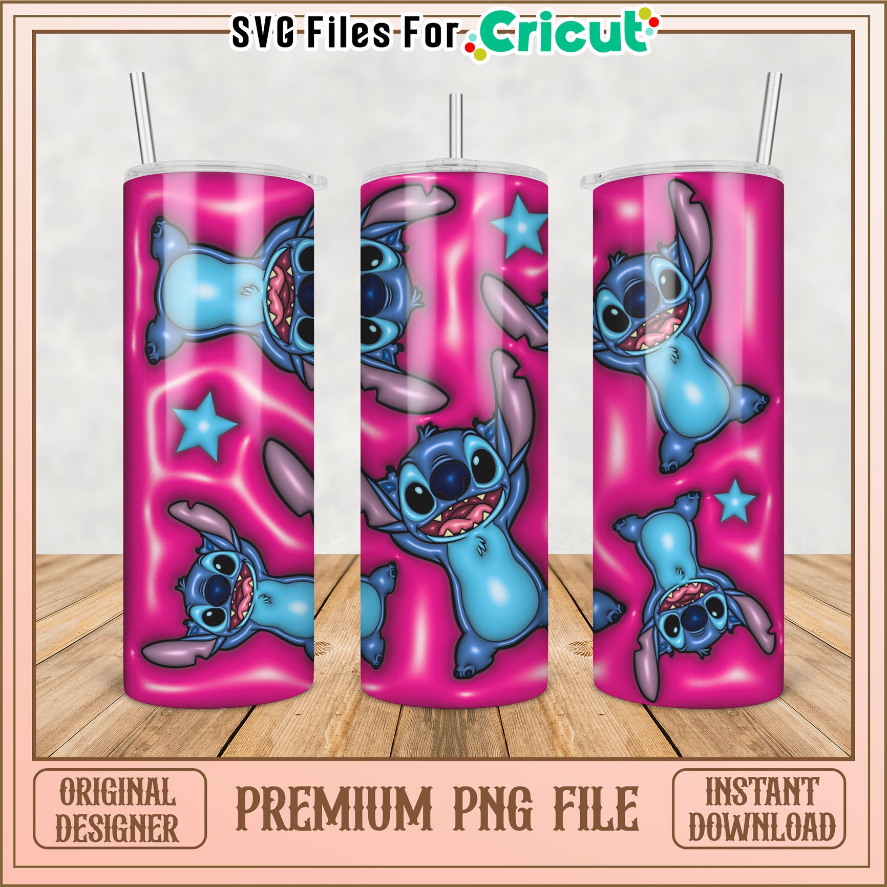 Stitch Tumbler PNG Instant Download – svg files for cricut