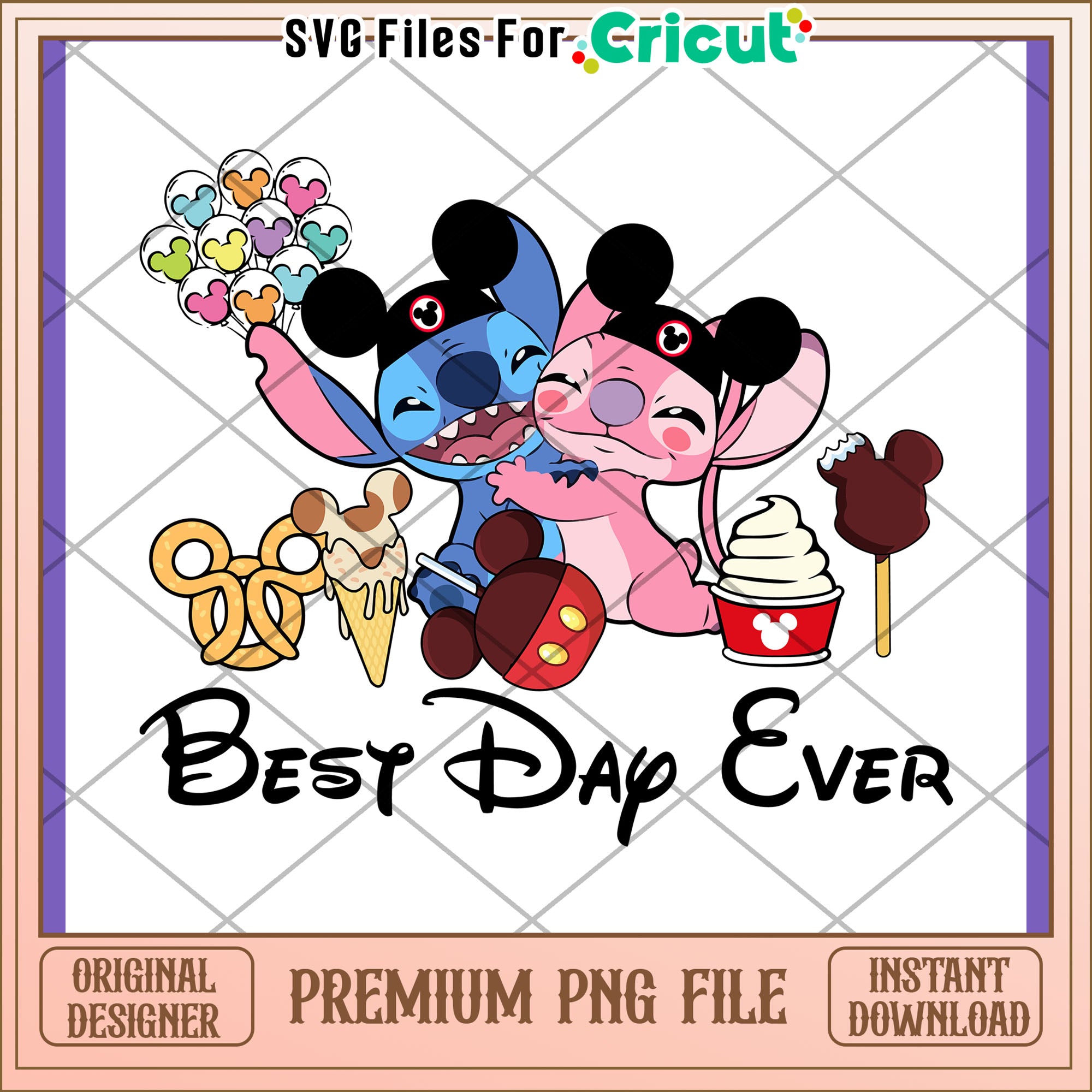 Stitch & Angel Disney PNG Design – svg files for cricut