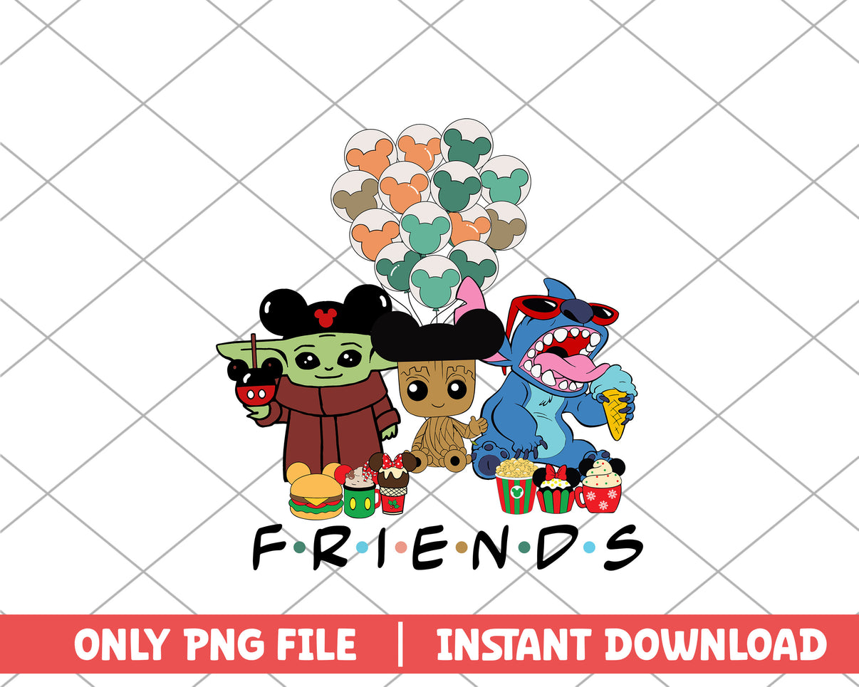 Stitch and friends disney png – svg files for cricut