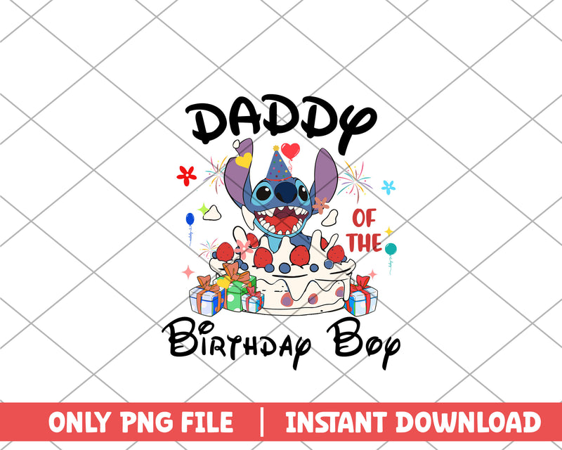 Stitch daddy of the birthday boy disney png – svg files for cricut