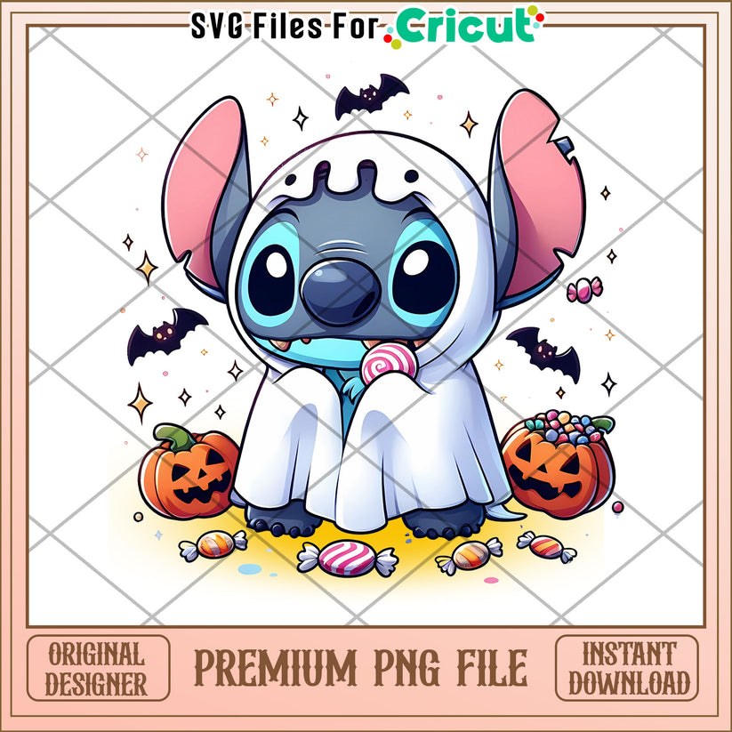Stitch eating candy png, halloween pumpkins png, cute stitch png – svg ...
