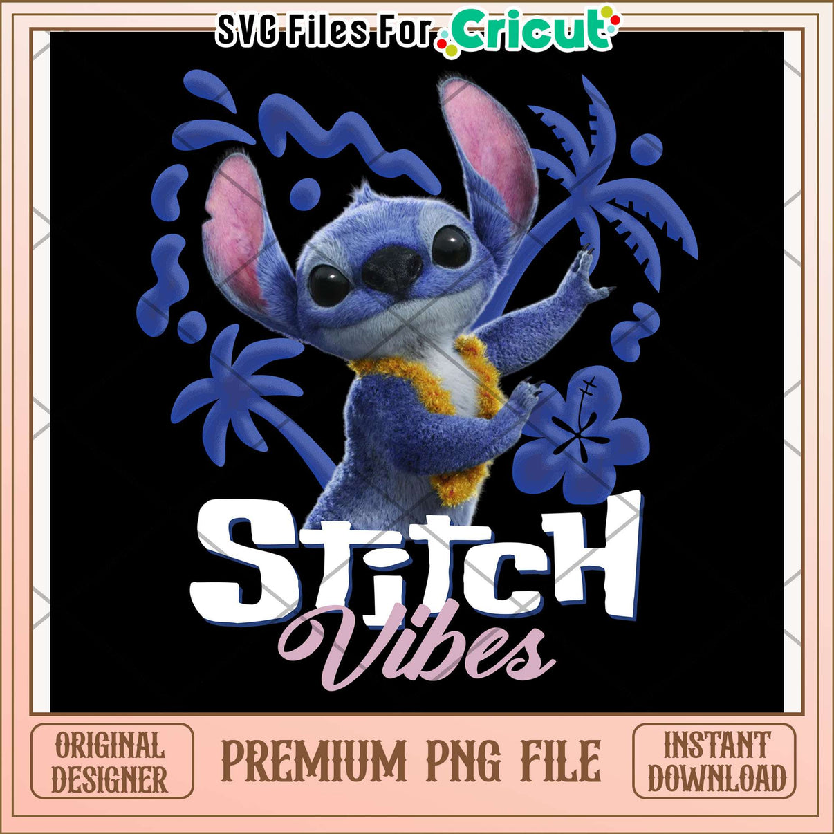Stitch vibes png, playful mood png, cute character png, disney stitch ...