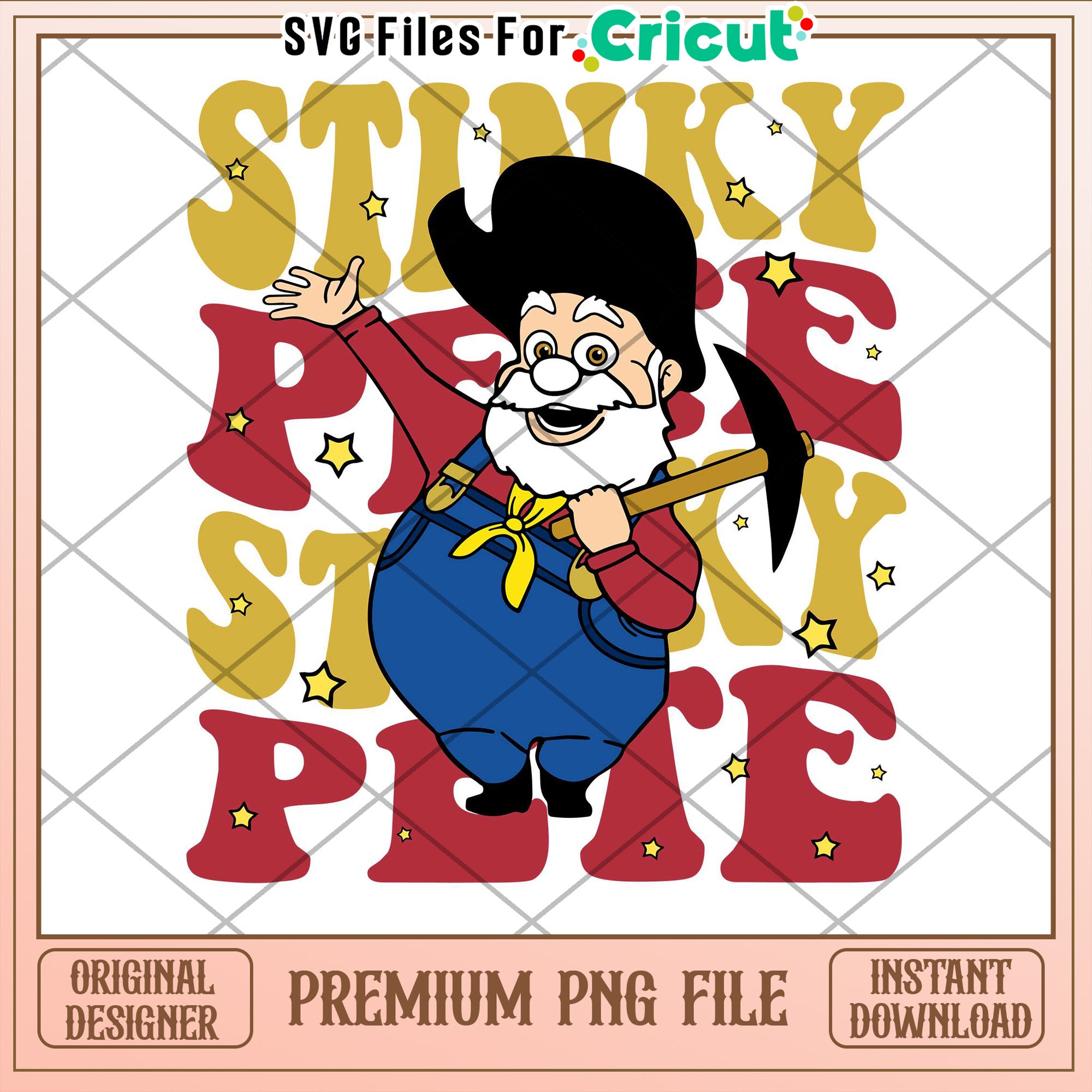 Stunky Pete Cartoon Character PNG for Cricut Instant Download – svg ...