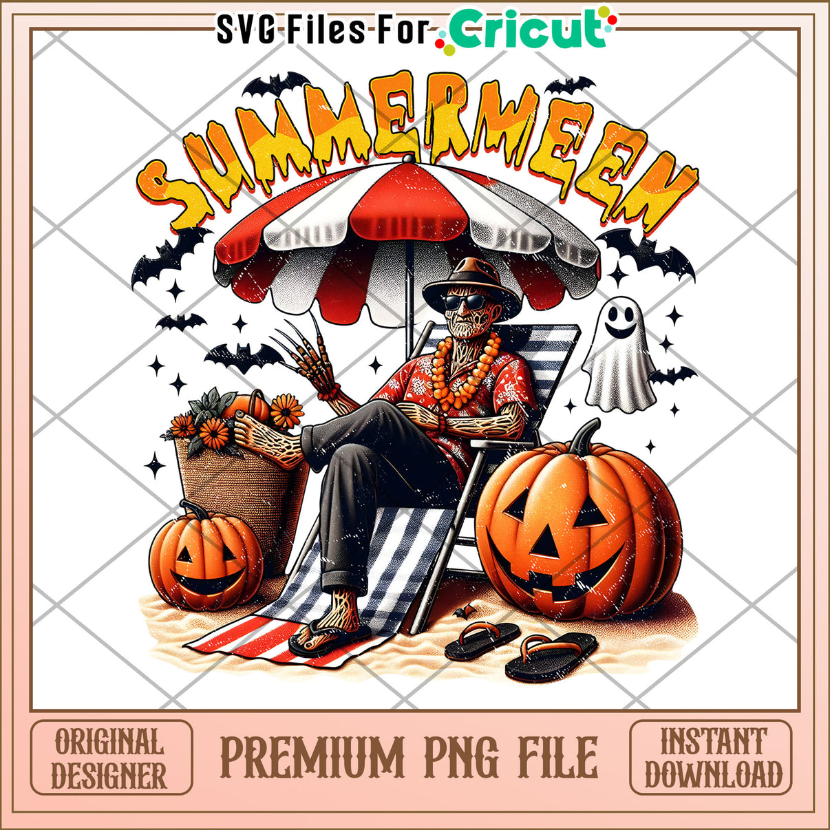 Summerween freddy png, happy halloween png, spooky quotes png – svg ...