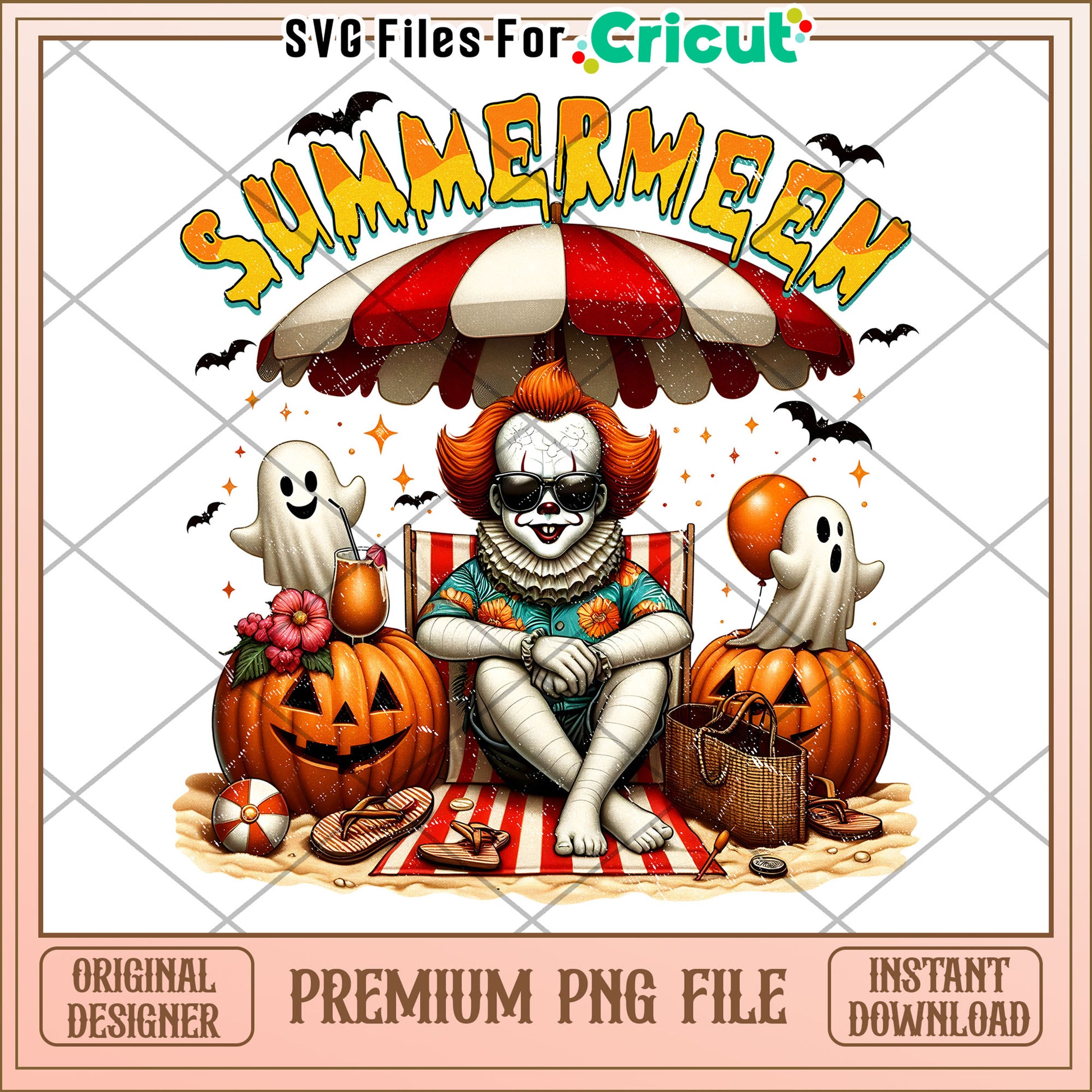 Summerween pennywise png, happy halloween png, spooky quotes png – svg ...