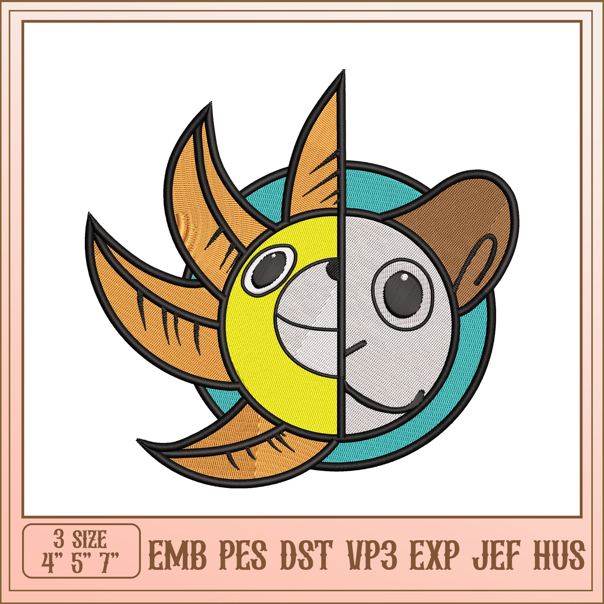 Sun Dog Embroidery Design – svg files for cricut