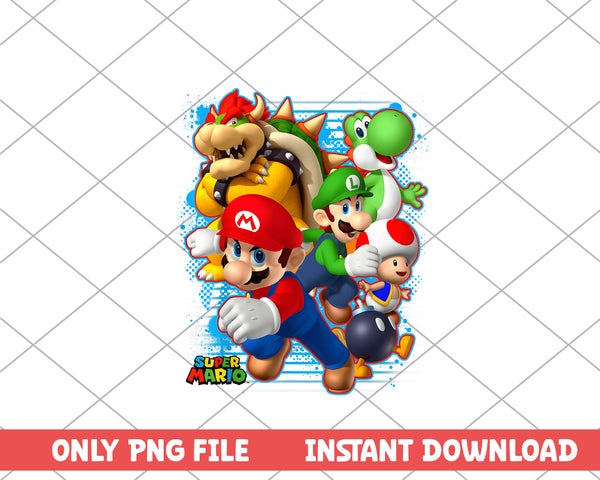 Super Mario and friends disney png – svg files for cricut