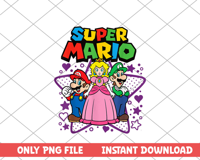 Super Mario and princess disney png – svg files for cricut