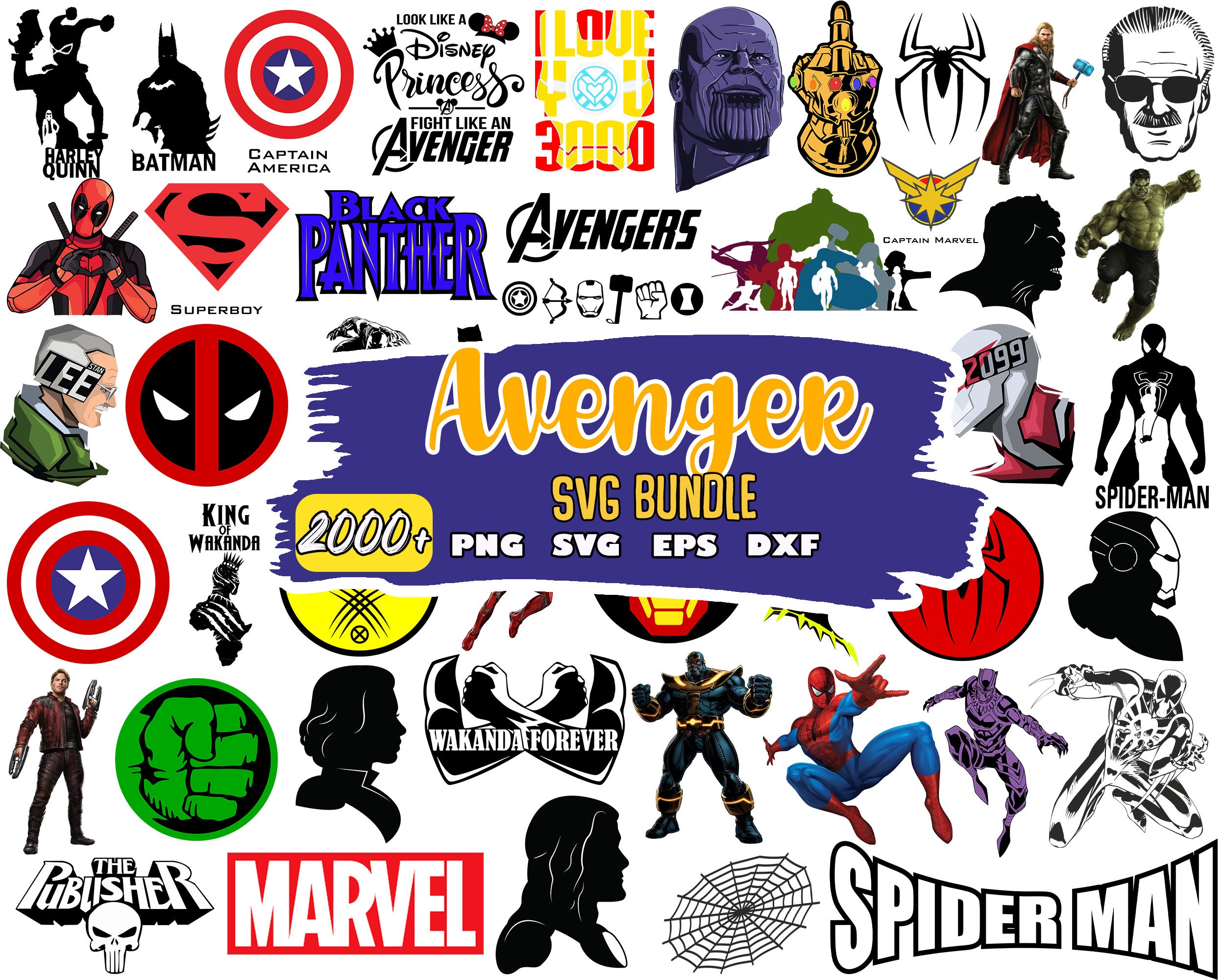 Marvel avengers movie bundle svg, marvel avengers characters svg – svg ...