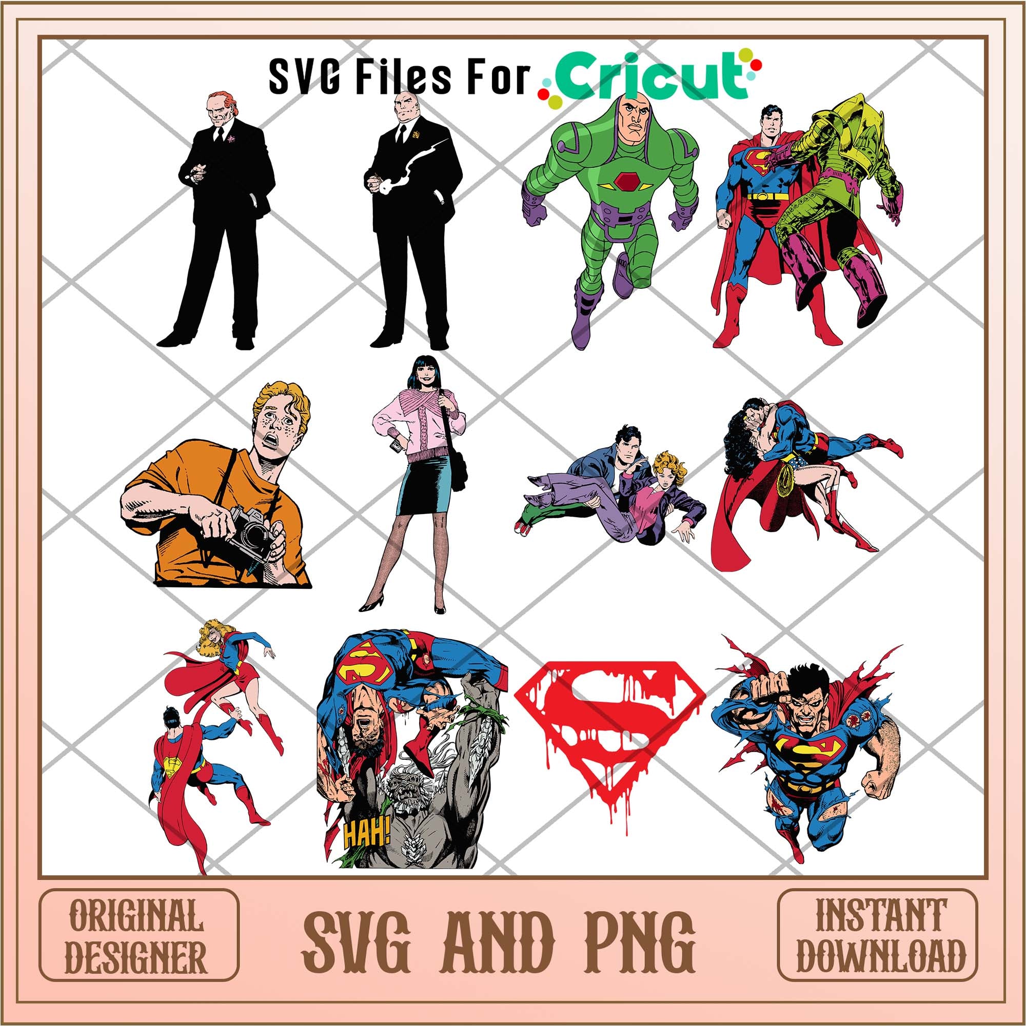 Superman characters bundle, Super heroes movies svg - Svgfileforcricut ...