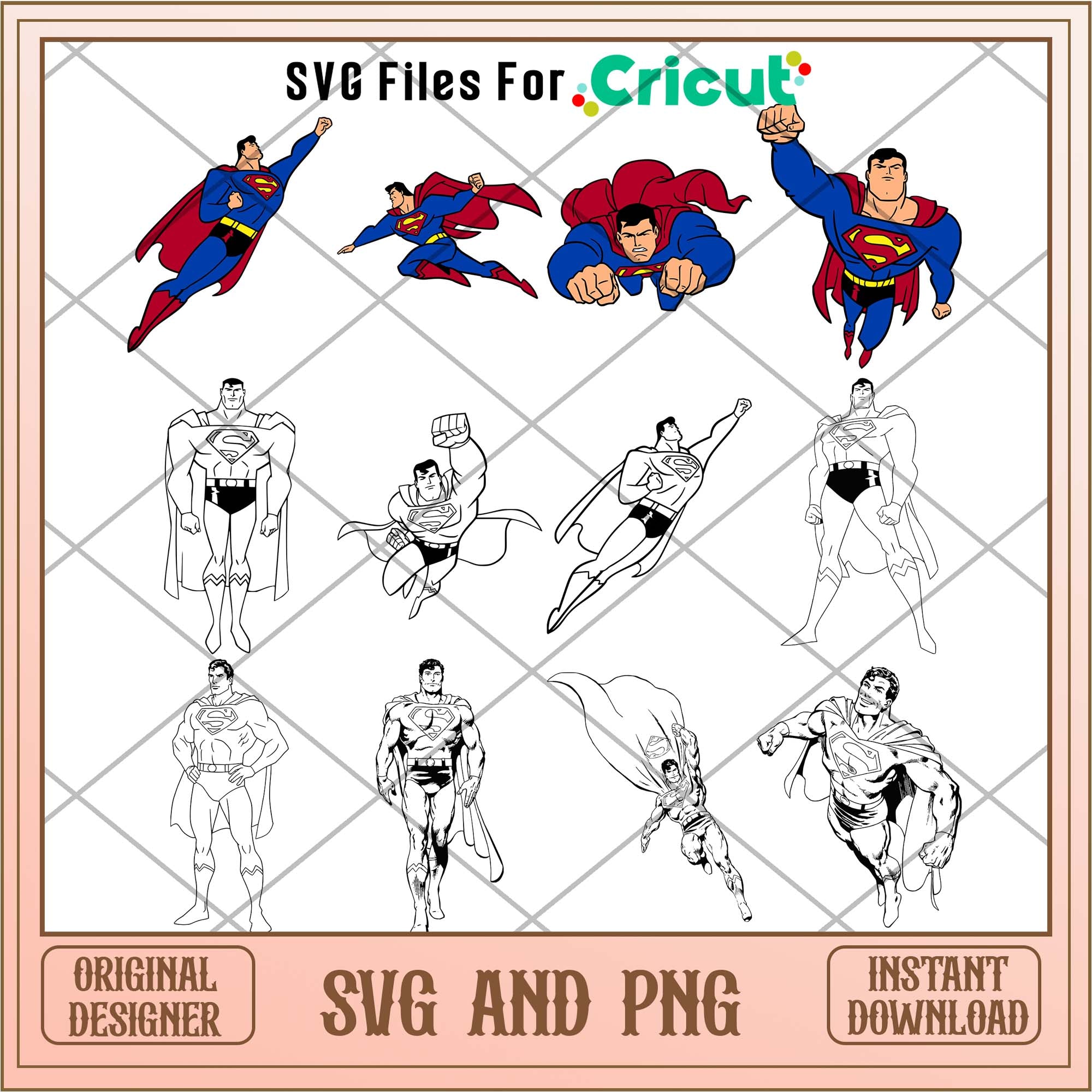 Superman flying bundle, Super heroes movies svg - Svgfileforcricut ...