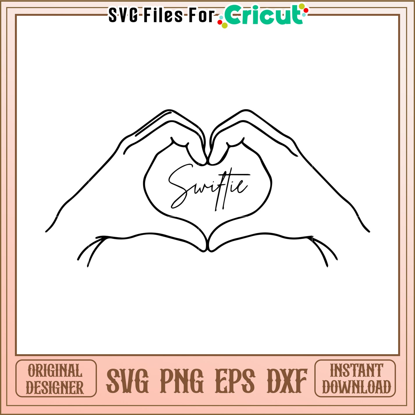Swiftie Heart Hands SVG Design – svg files for cricut