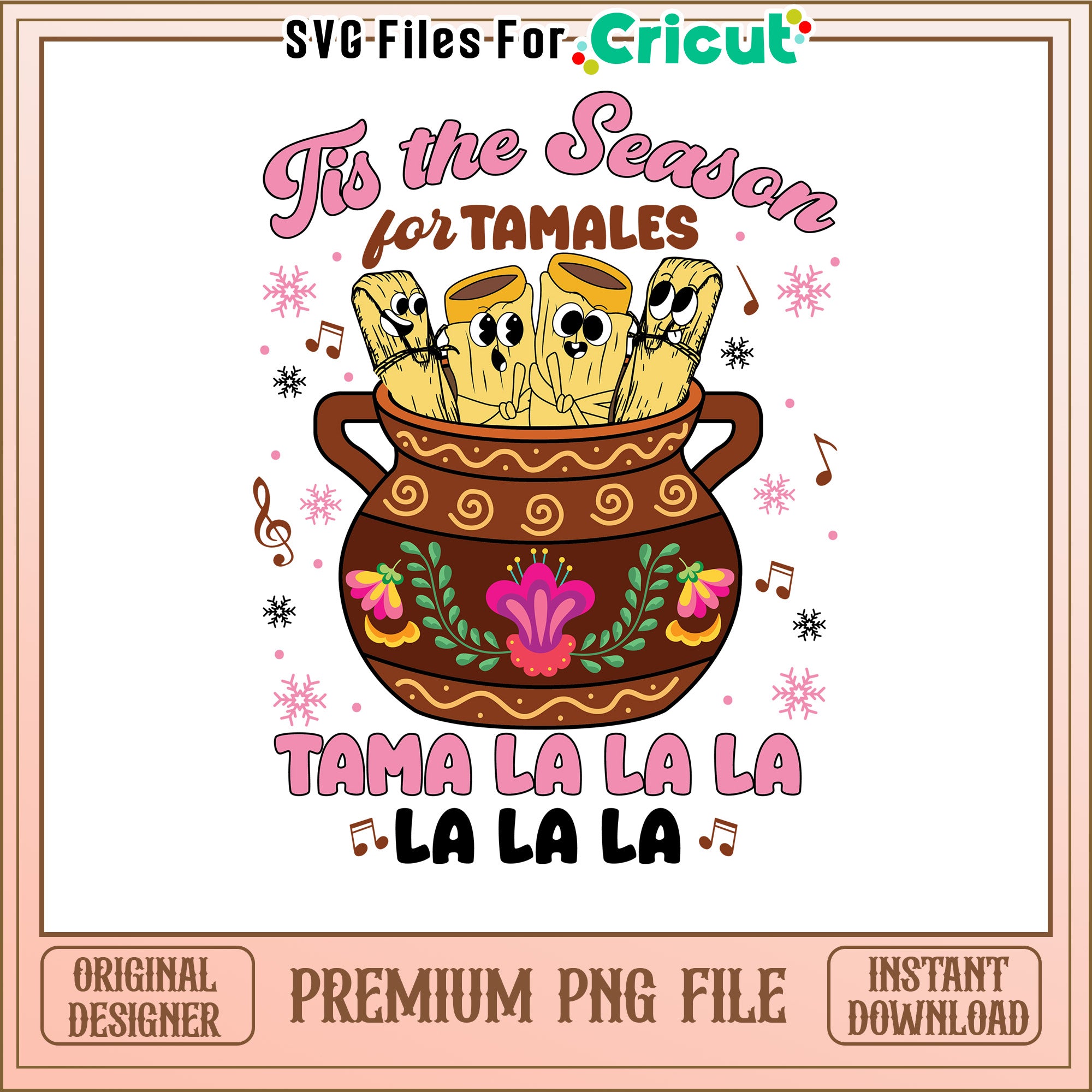 Tamales Christmas PNG, Instant Download – svg files for cricut