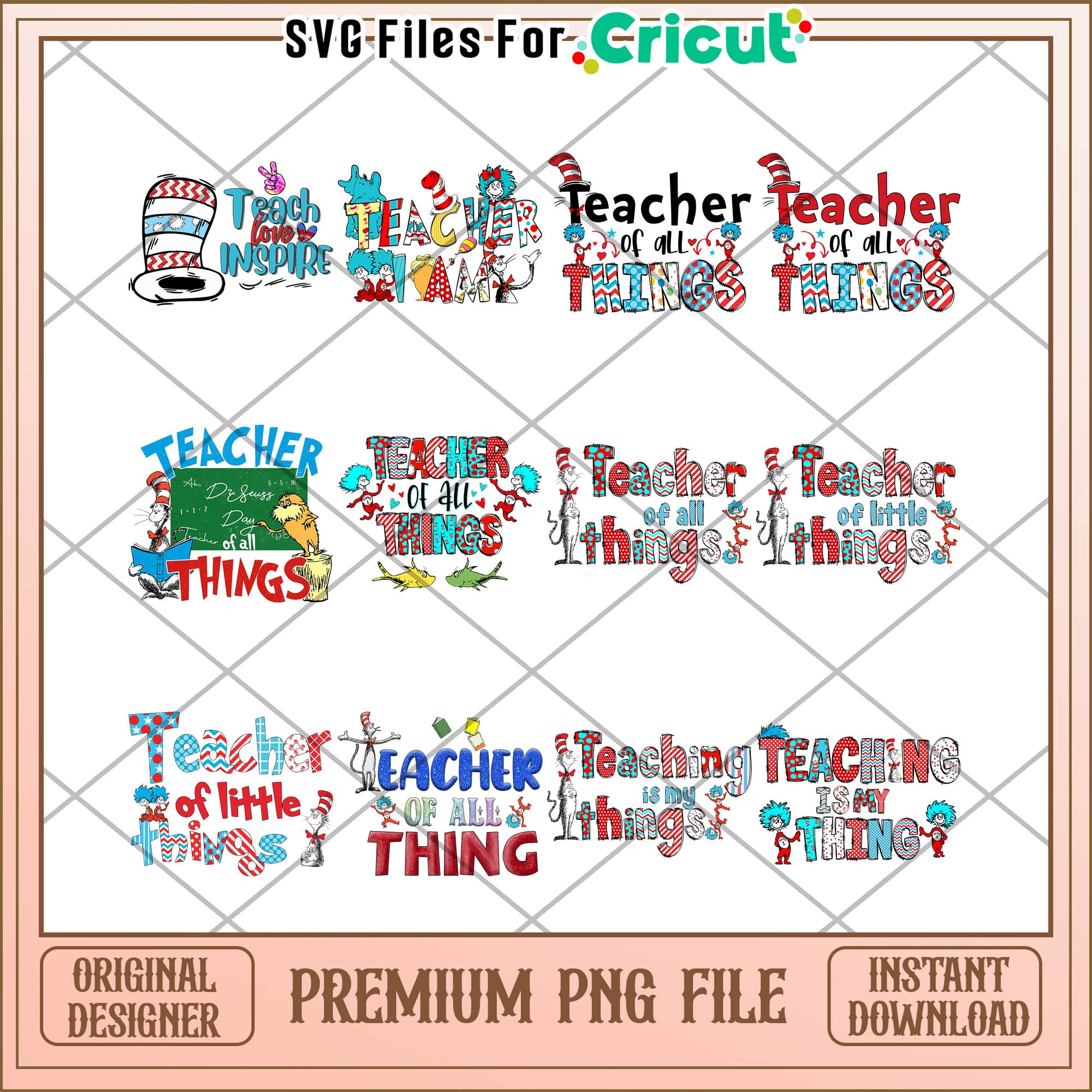 Teacher Bundle PNG Files for Creative Projects Download – svg files for ...