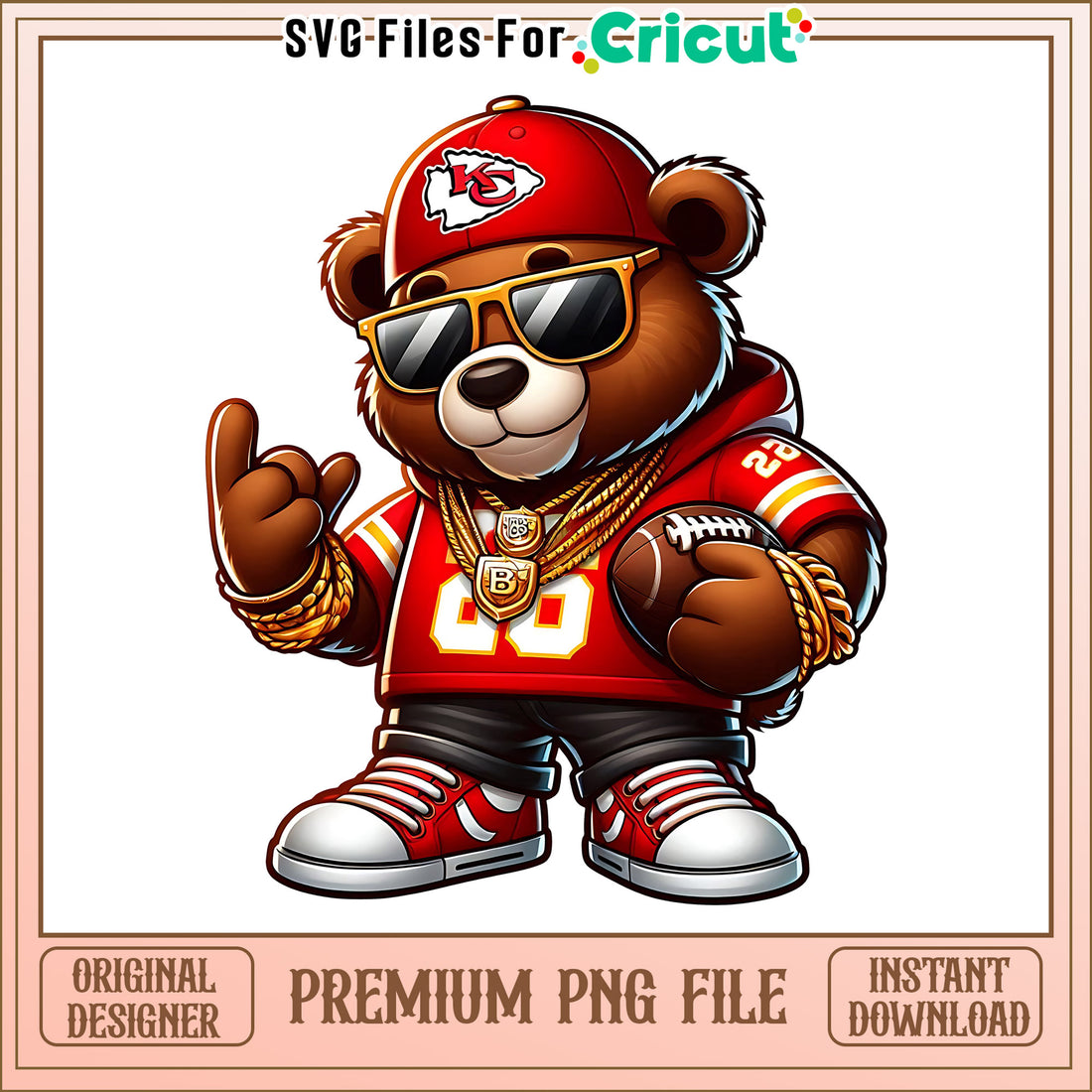 Teddy bear nfl team Chiefs png, Kansas City Chiefs png, NFL png – svg ...