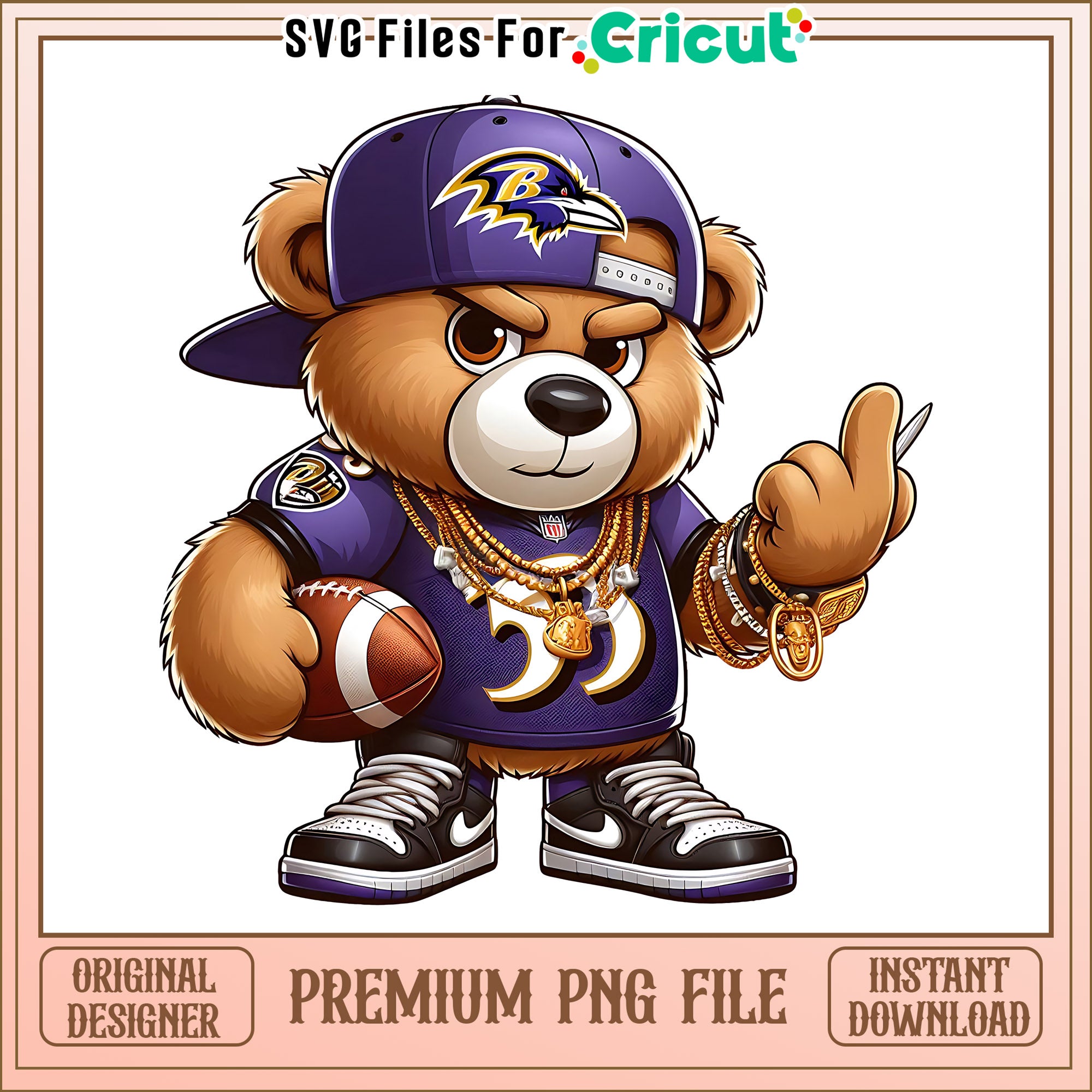 Teddy bear nfl team Ravens png, Baltimore Ravens png, NFL png – svg ...