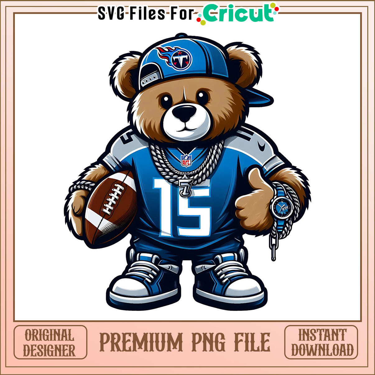 Teddy bear nfl team Titans png, Tennessee Titans png, NFL png – svg ...