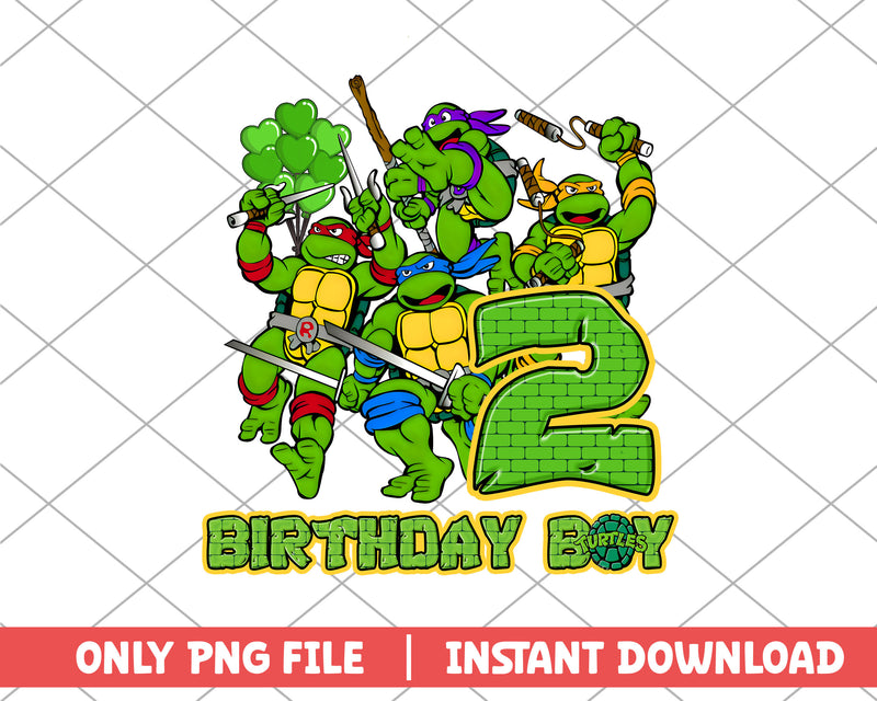Teenage Mutant Ninja Turtles birthday boy png – svg files for cricut
