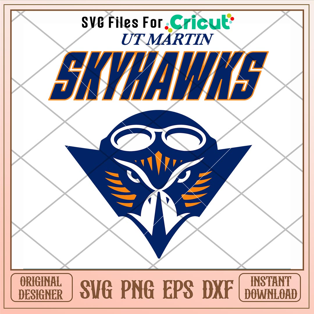 Tennessee Martin Skyhawks Logo Svg, Tennessee Martin Skyhawks Svg, NCA ...