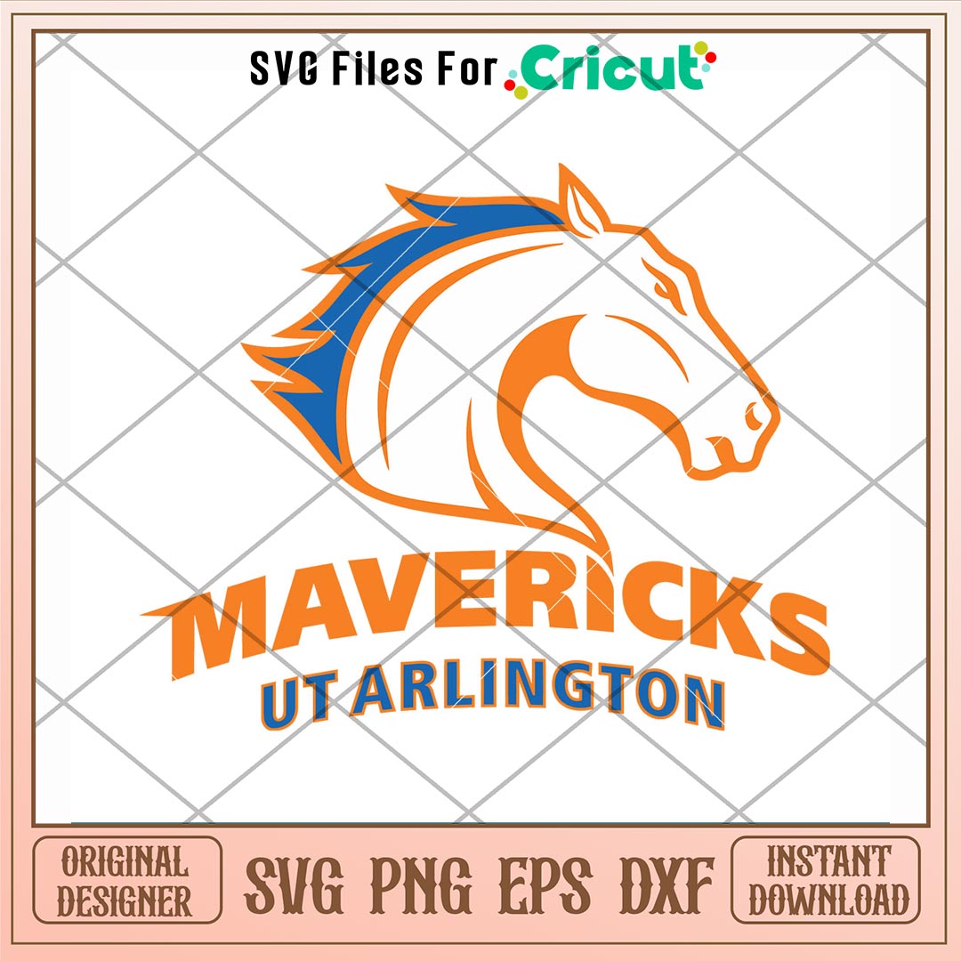 Texas Arlington Mavericks Logo Svg, Texas Arlington Mavericks Svg, NCA ...