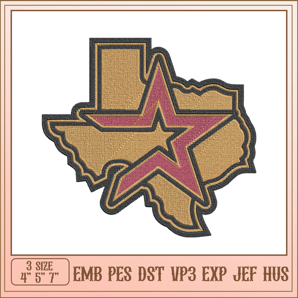 Texas Star Embroidery Design – svg files for cricut