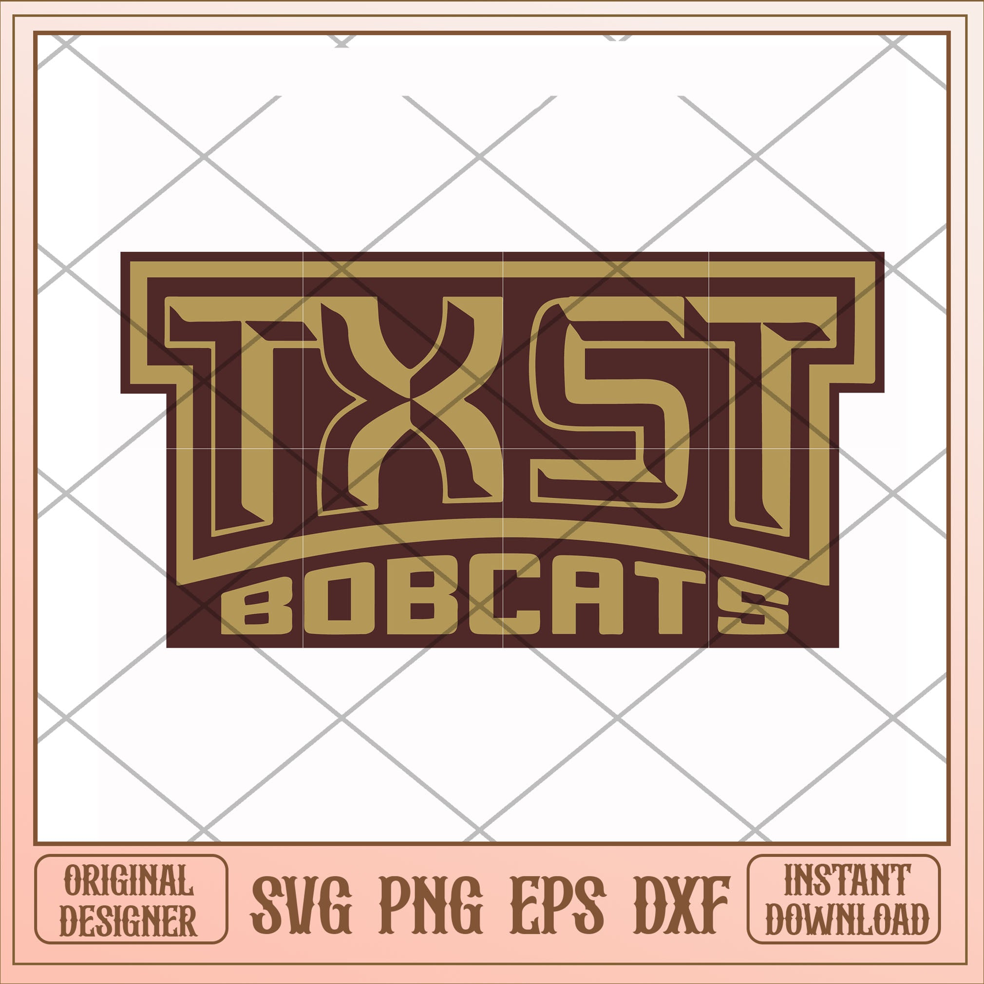 Texas State Bobcats logo design TXST bobcats svg, logo design svg, nca ...
