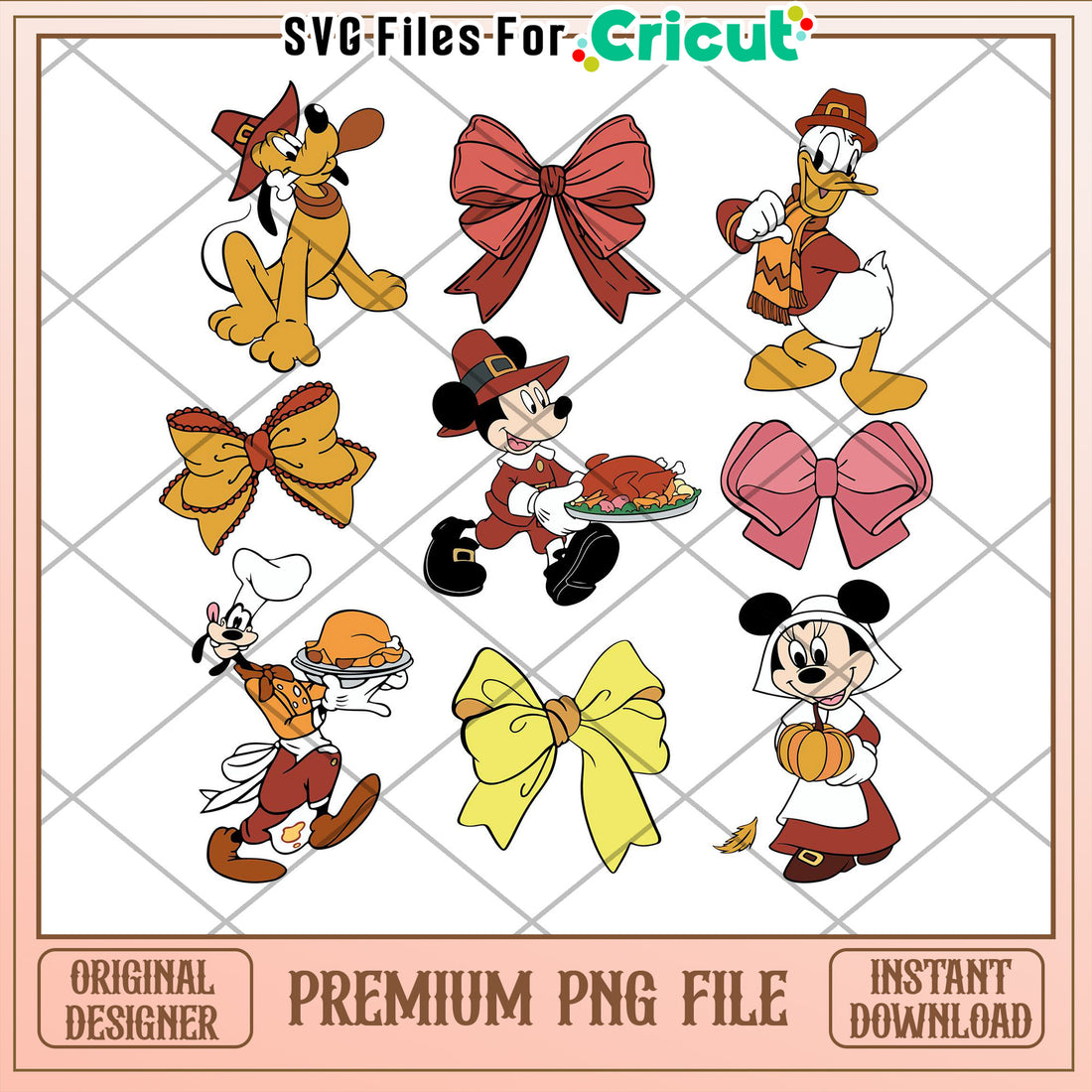 Thanksgiving Disney PNG Bundle – svg files for cricut