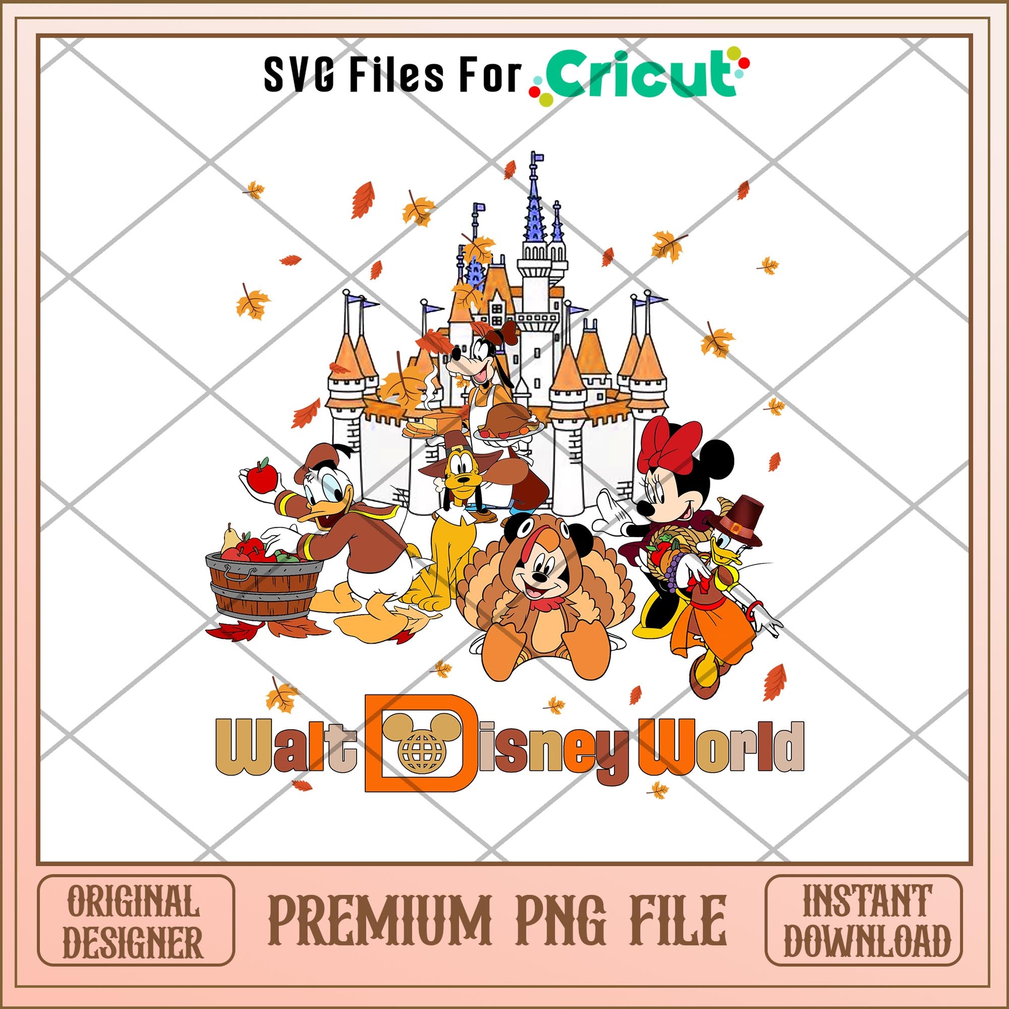 Thanksgiving Wait Disney World png, Disney characters png, Digital Dow ...
