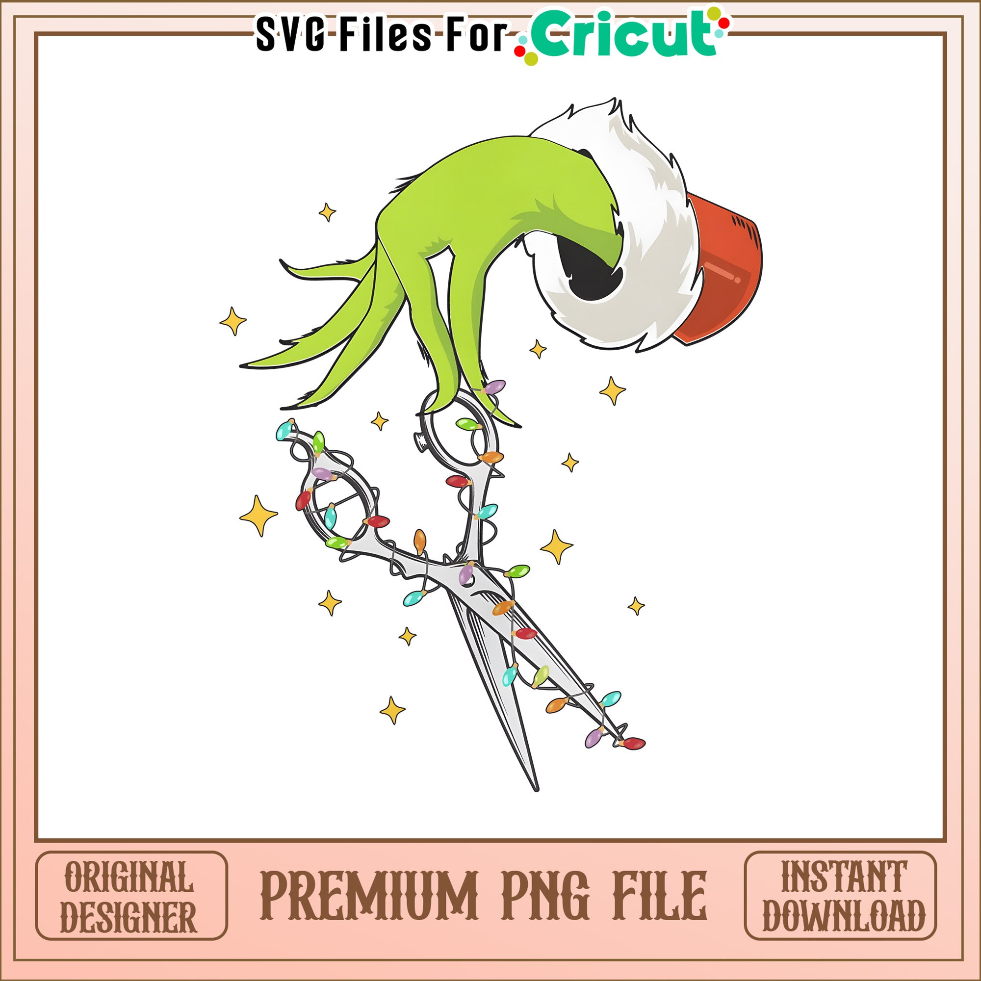 The grinch christmas scissors png, the grinch hands png – svg files for ...