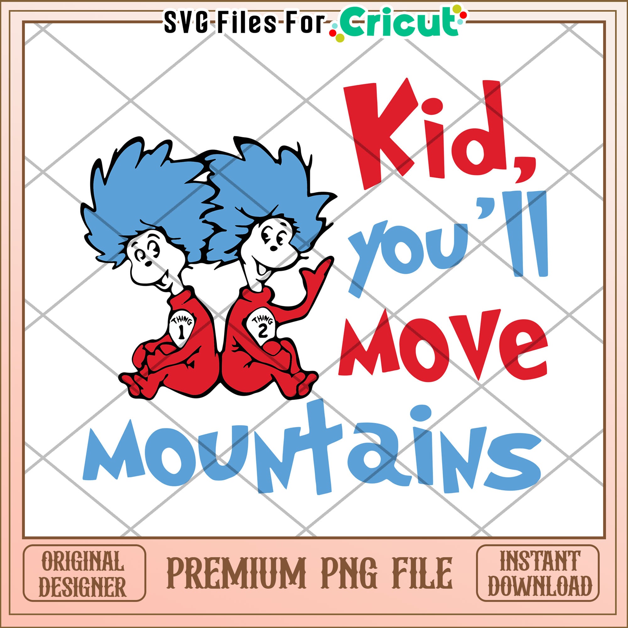 Thing 1 Thing 2 Mountains PNG – svg files for cricut