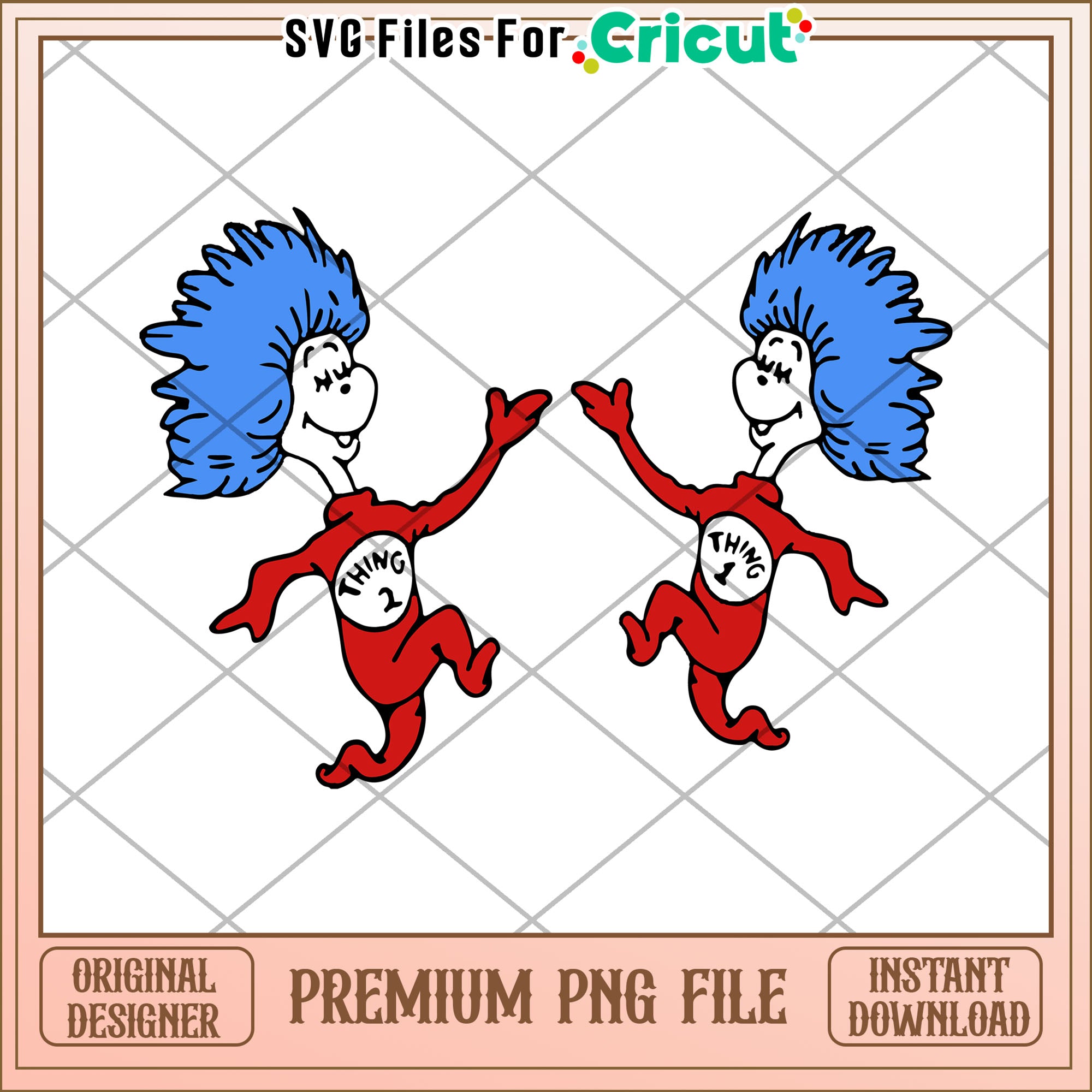 Thing 1 & 2 PNG Instant Download – svg files for cricut