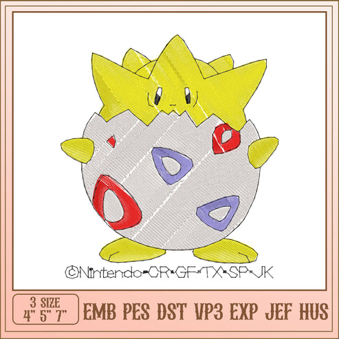 Togepi Embroidery Design – svg files for cricut