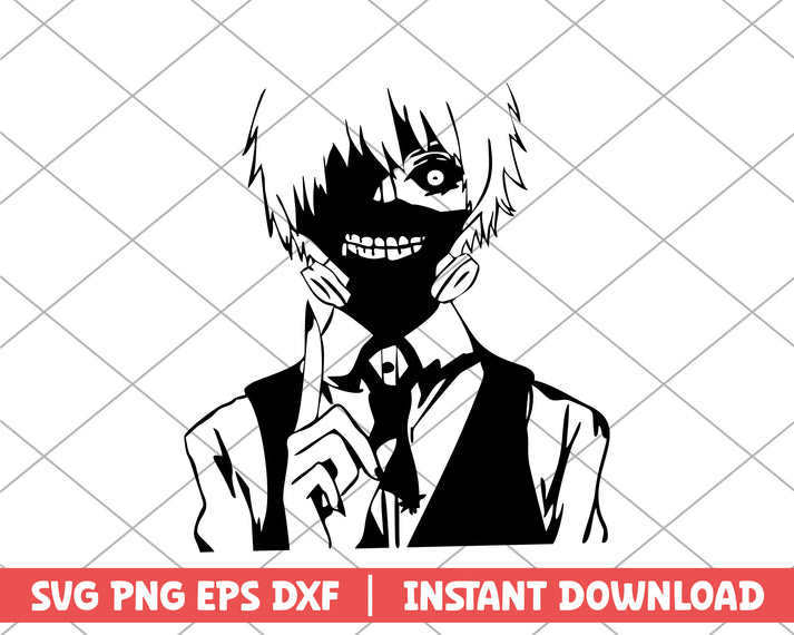 Tokyo ghoul kaneki ken mask anime svg – svg files for cricut