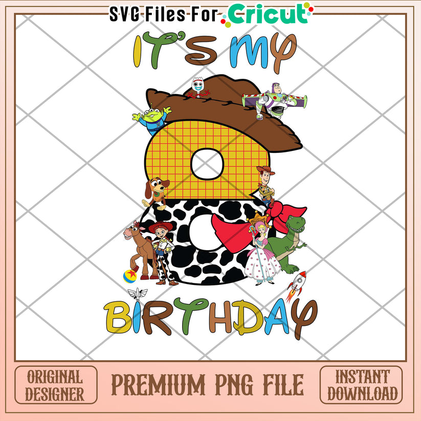 Toy Story 8th Birthday PNG – svg files for cricut
