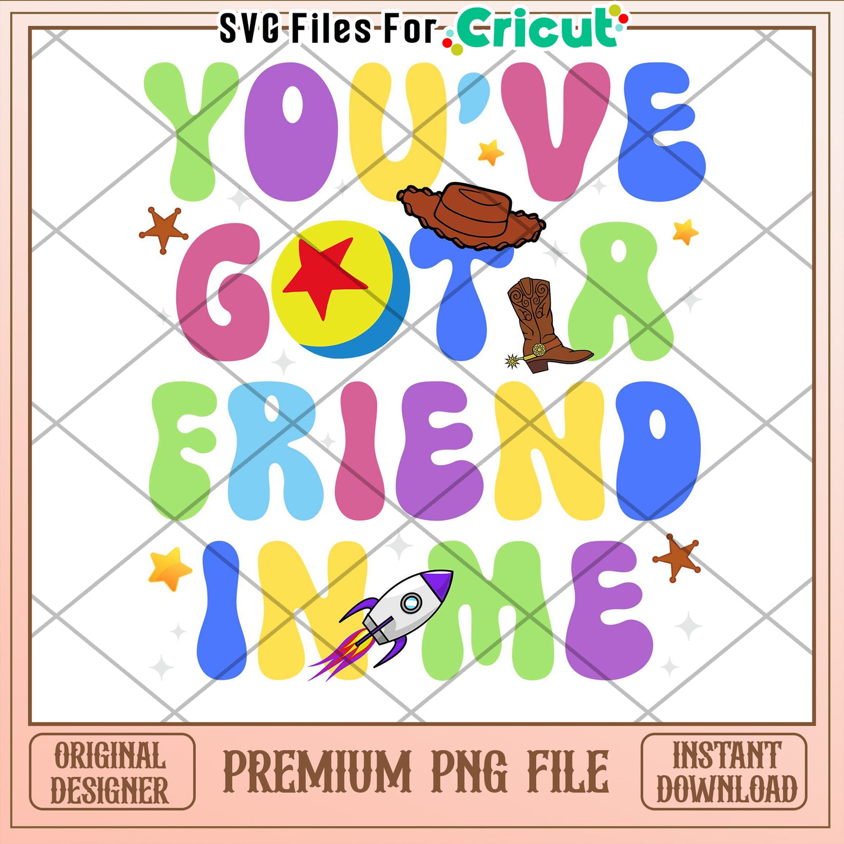 Toy Story Friend PNG Design – svg files for cricut